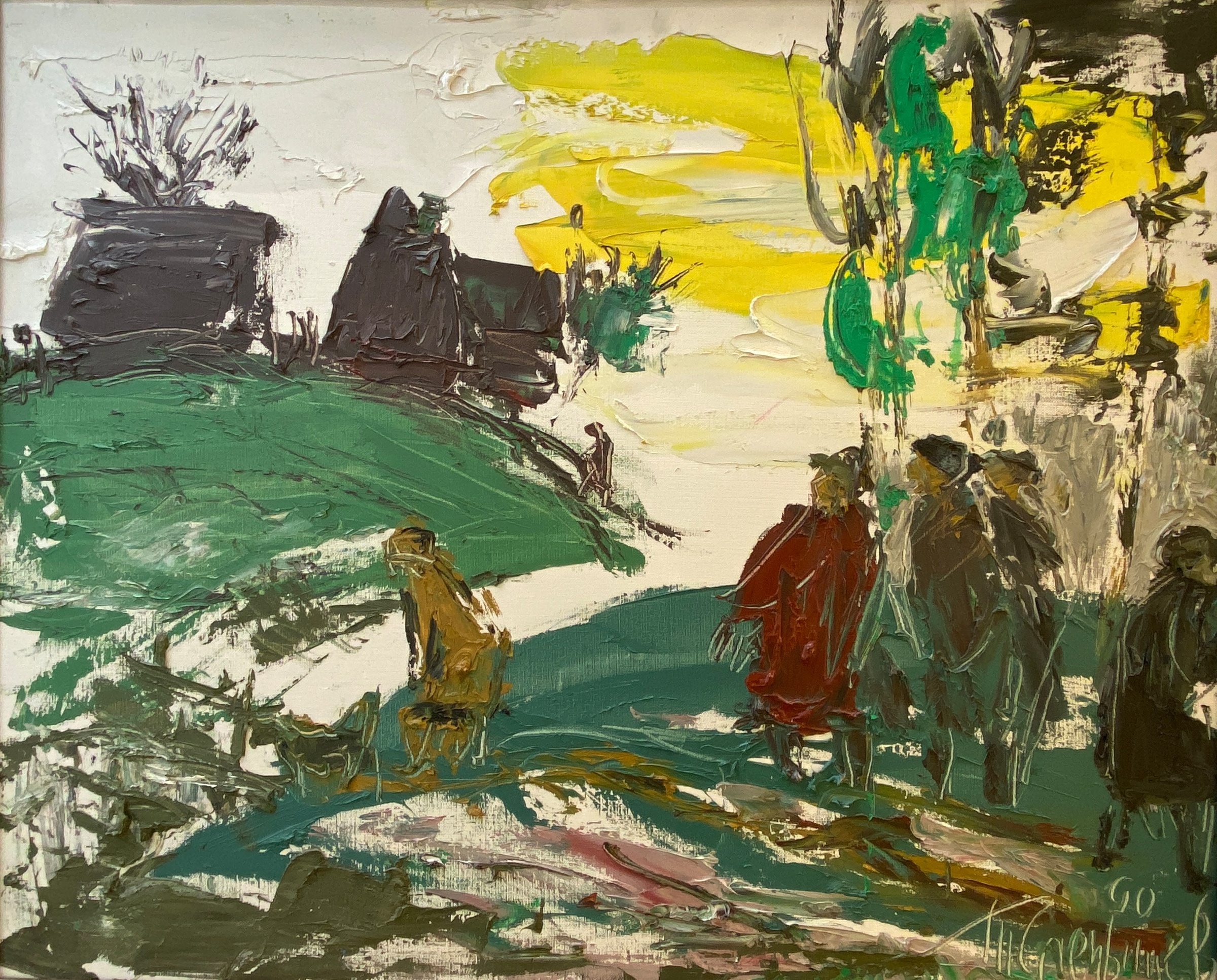 SLEPYSHEV ANATOLY Returning From Town Evening